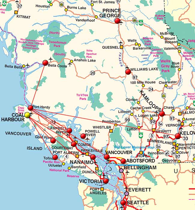 Flights To Coal Harbour / Charter Flight Network
