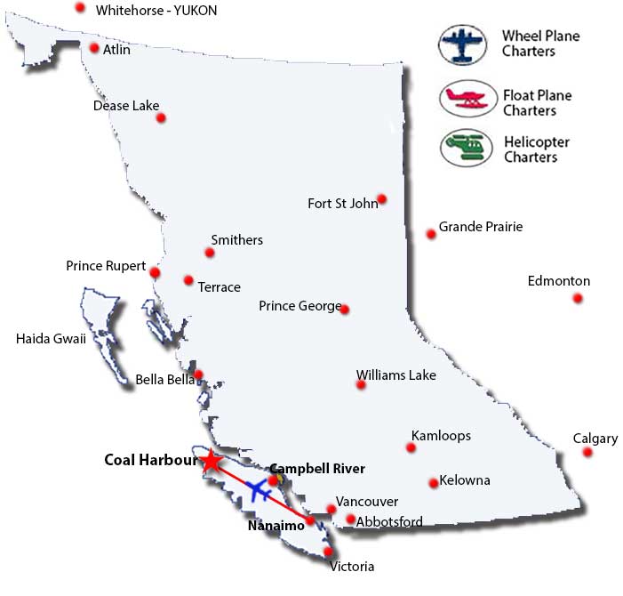 Covid 19 Travel Safe Charter Flights To Coal Harbour BC