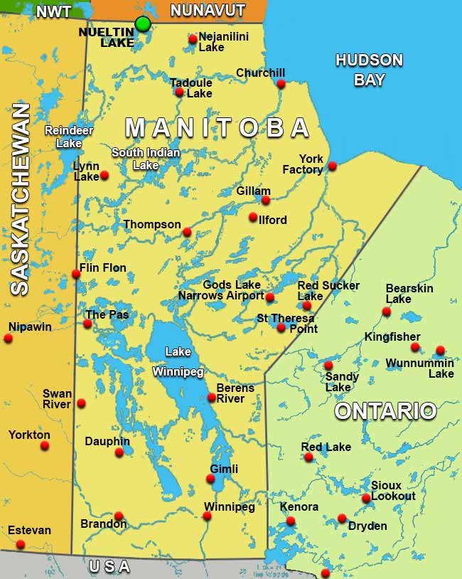 Charter Flights To Nueltin Lake Manitoba /Charter Flight Network