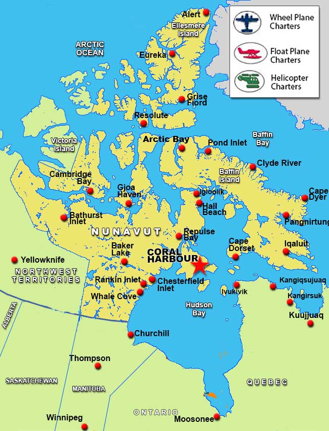 Charter Flights To Coral Harbour Nunavut