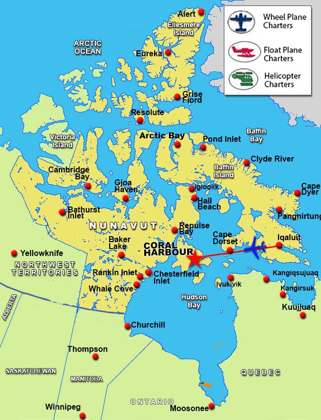 Charter Flights To Coral Harbour Nunavut /Charter Flight Network