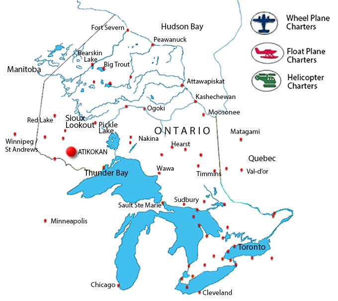 Charter Flights To Atikokan Ontario
