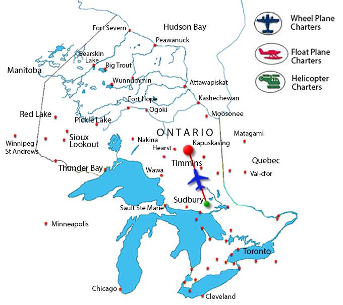 Kapuskasing Air Charter Flights