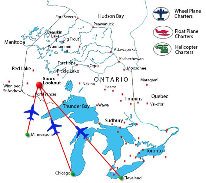 Sioux Lookout Ontario Charter Flights