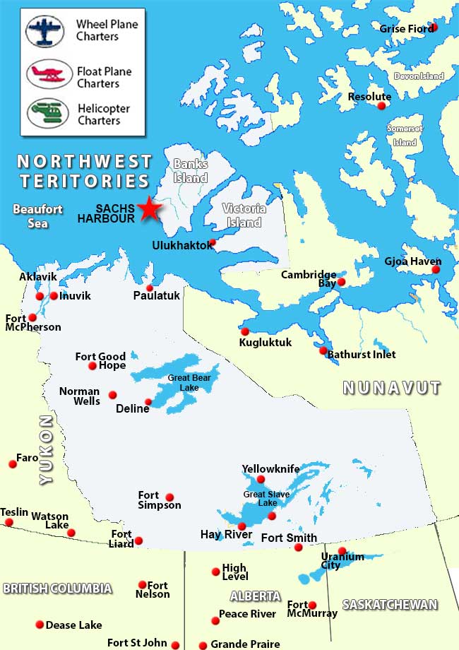 Charter Flights To Sachs Harbour Northwest Territories /Charter Flight ...