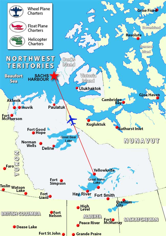 Charter Flights To Sachs Harbour Northwest Territories /Charter Flight ...
