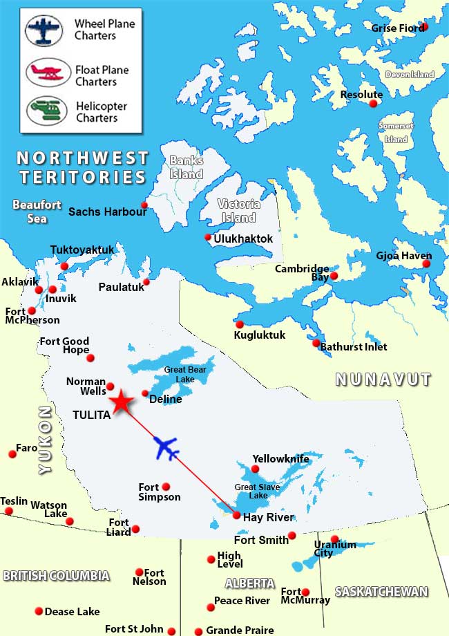 Charter Flights To Tulita Northwest Territories /Charter Flight ...