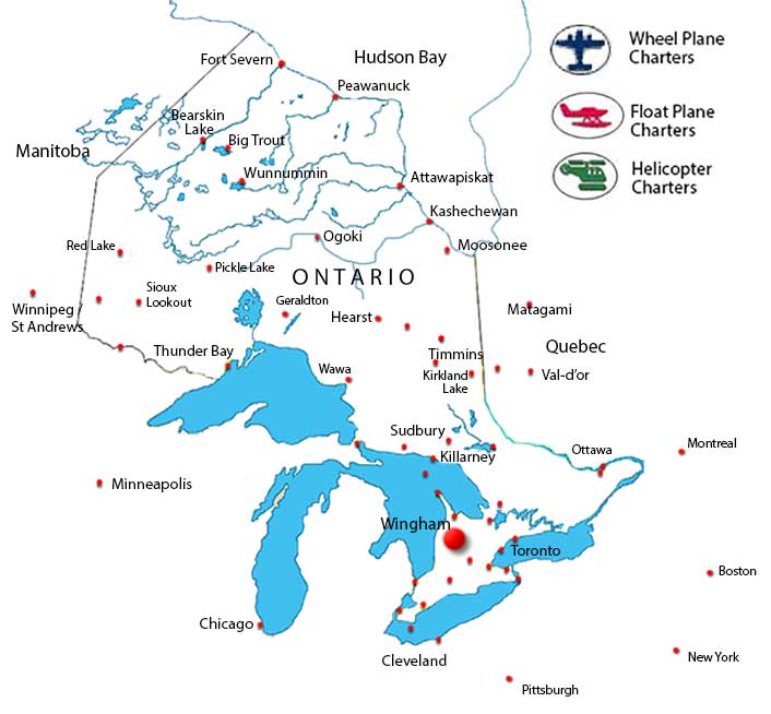 Charter Flights To Wingham Ontario /Charter Flight Network