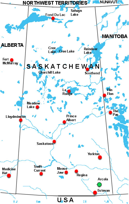 Charter Flights To Arcola Saskatchewan