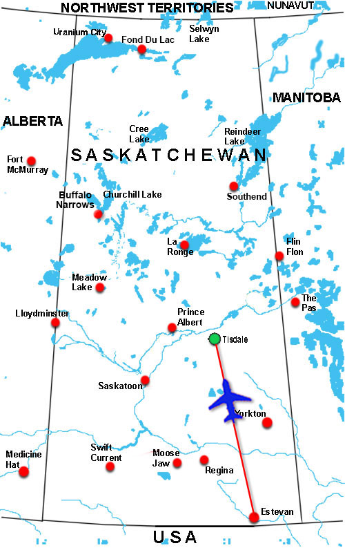 Charter Flights To Tisdale Saskatchewan